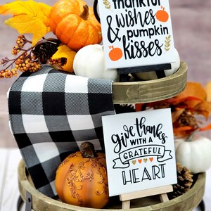 Fall Tiered Tray Sign, Fall Tiered Tray Decor, Thanksgiving Tiered Tray ...