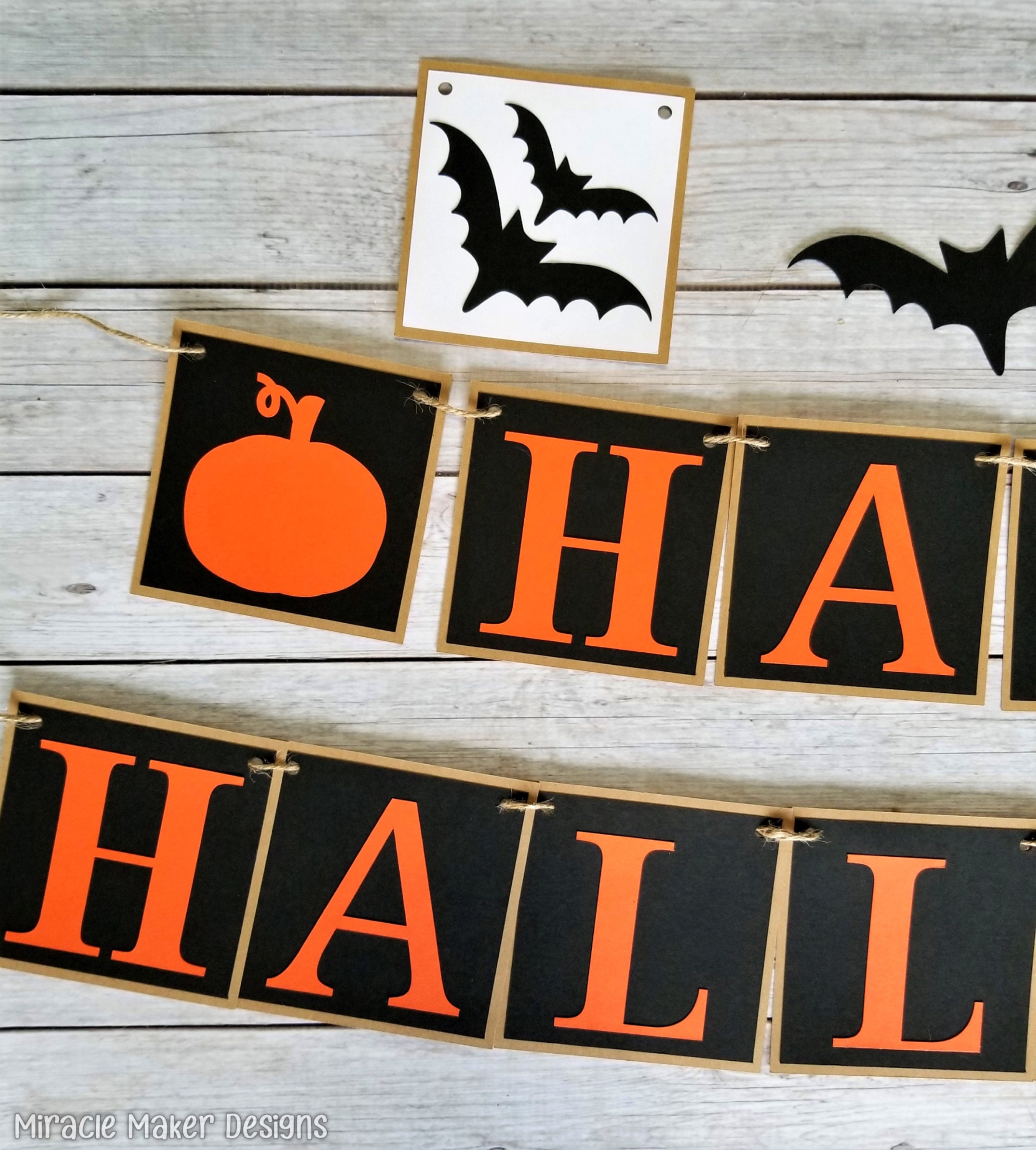 Happy Halloween Banner Halloween Decorations Halloween | Etsy