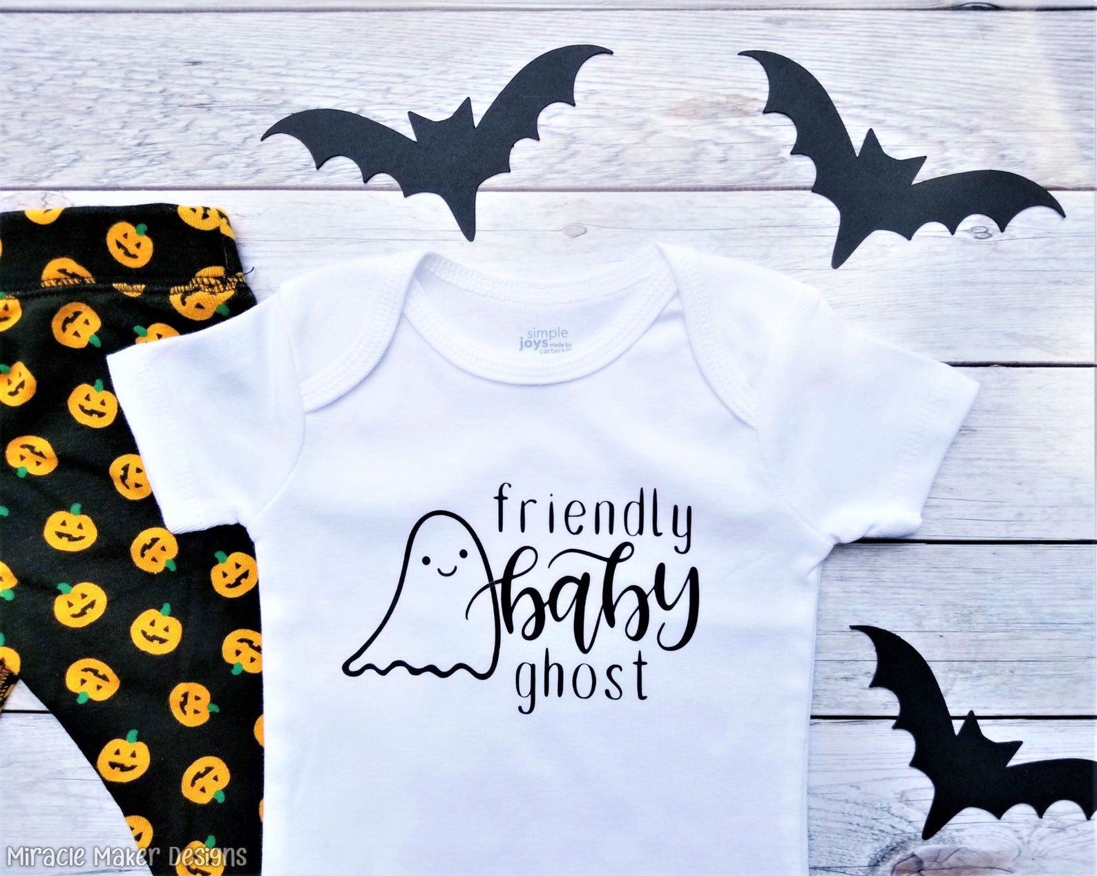 Friendly Baby Ghost Bodysuit Halloween Ghost Costume Baby | Etsy