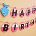 Pink Happy Birthday Bobber Banner, Ofishally One Decorations, Fishing ...