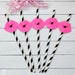 Lips Party Straws Kisses Straw Toppers Hot Pink Lips Paper - Etsy