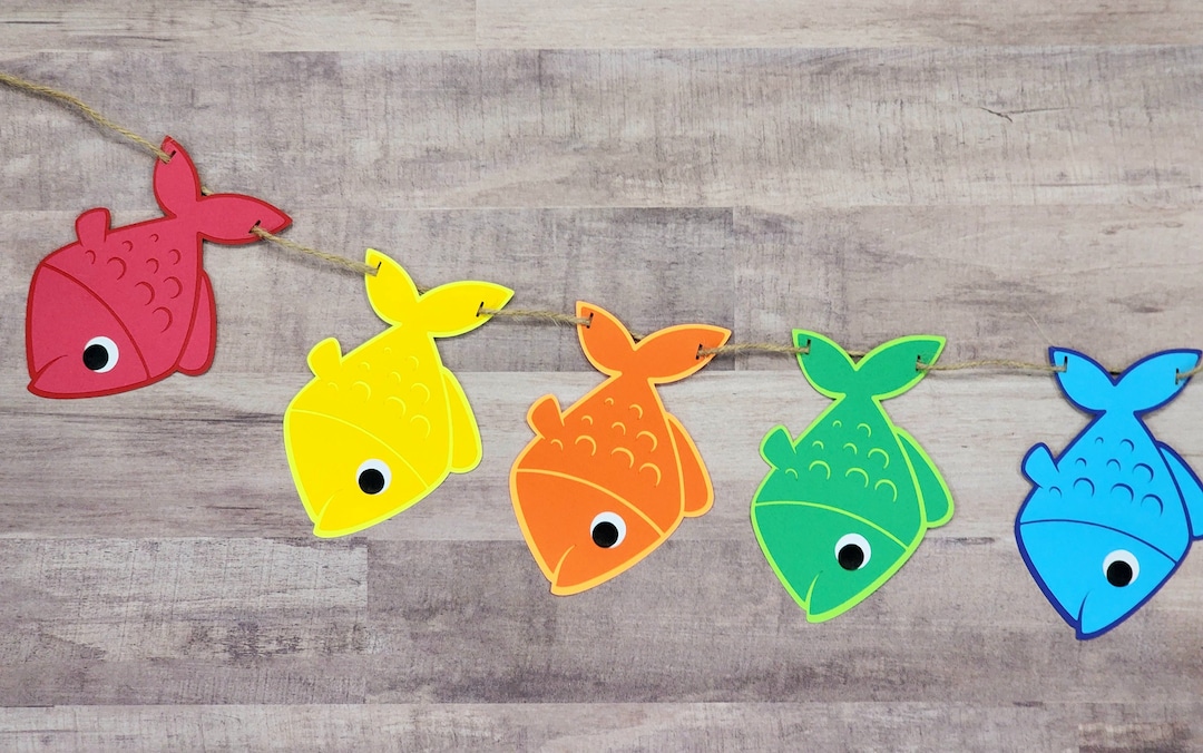 Colorful Fish Party Banner, Ofishally One Party, Fish Garland, 1st ...
