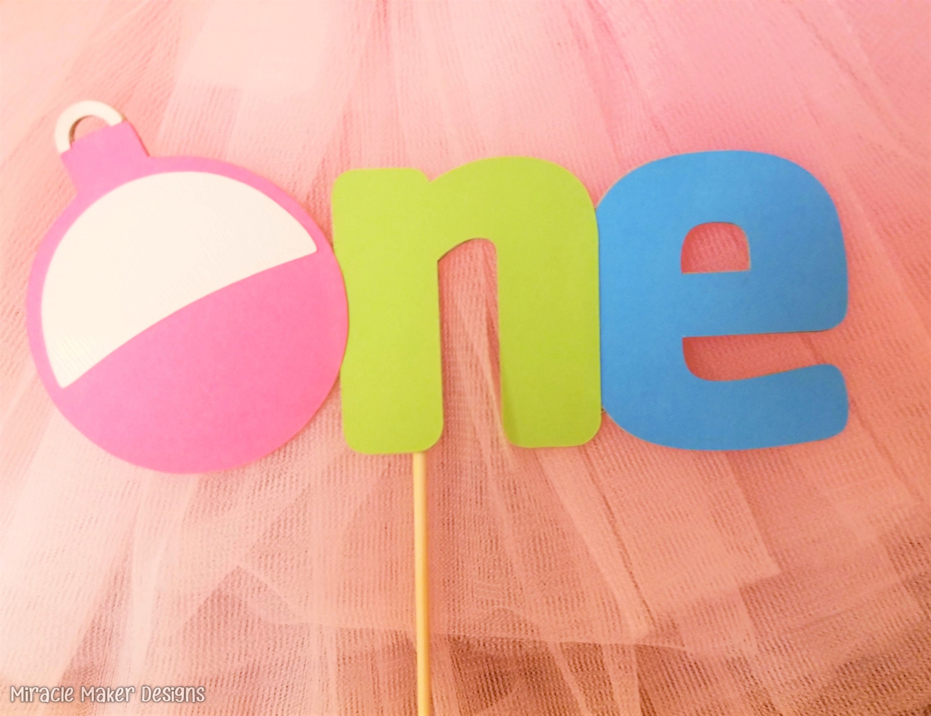 Pink Ofishally One Cake Topper the Big One Cake Topper - Etsy