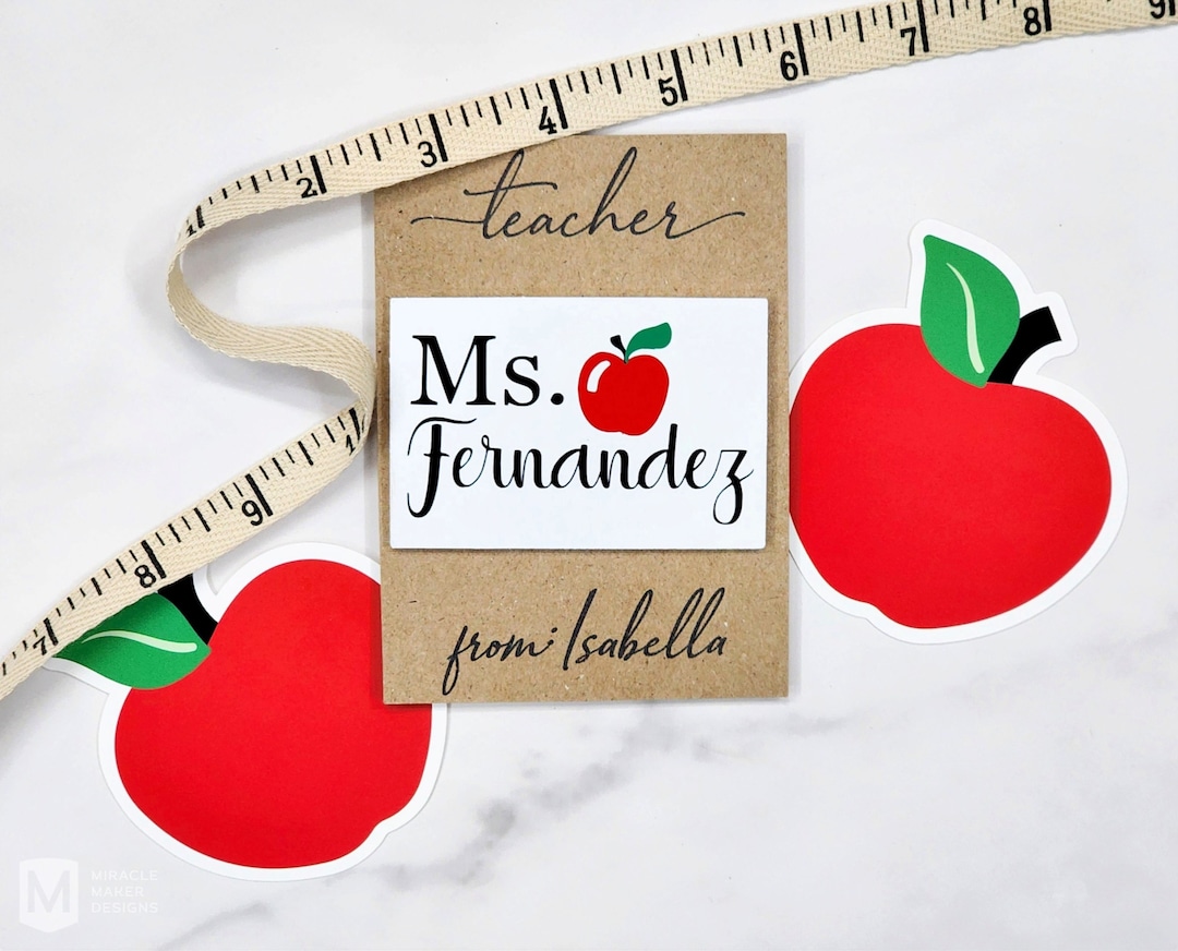 Personalized Teacher Magnet, Teacher Name Magnet, Teacher Gift, Teacher ...