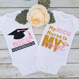 NICU Graduate Cap and Tassel Bodysuit, Personalized NICU Coming Home ...