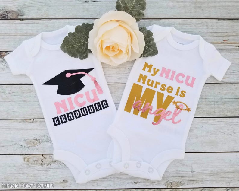 NICU Graduate Cap and Tassel Bodysuit Personalized NICU - Etsy