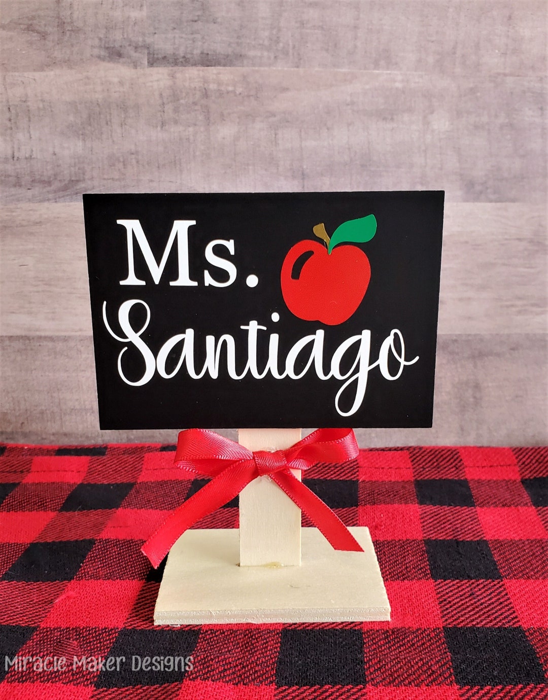 Personalized Teacher Name Sign, Teacher Sign for Desk, Personalized ...