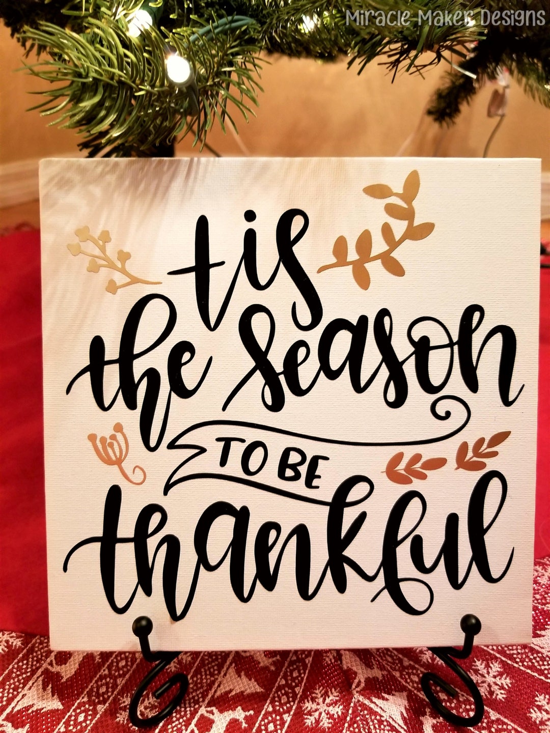 Tis the Season to Be Thankful Canvas Sign, Wall Art, Home Décor ...