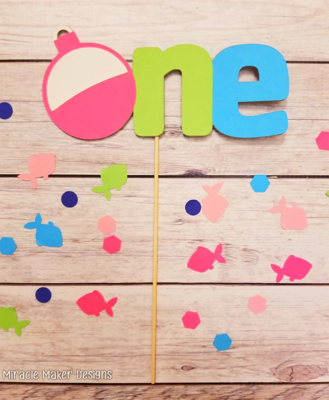 Pink Ofishally One Cake Topper the Big One Cake Topper - Etsy