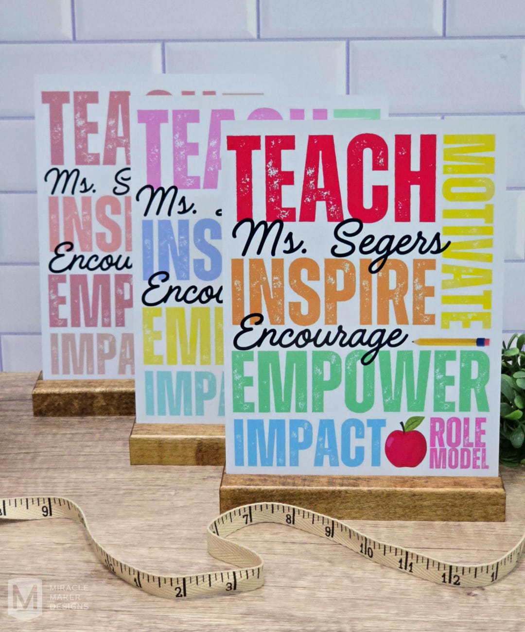 Personalized Teacher Subway Art Sign, Custom Metal Tin Sign, Classroom ...