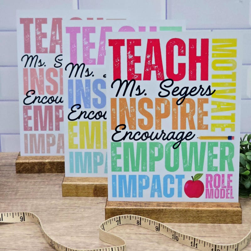 Teacher Subway Art - Etsy