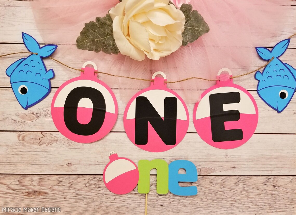 Pink Ofishally One Cake Topper the Big One Cake Topper - Etsy