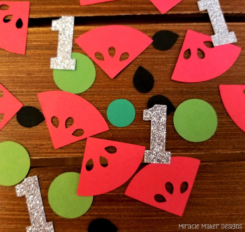 One in A Melon Confetti, Watermelon Table Scatter, One in A Melon Table ...