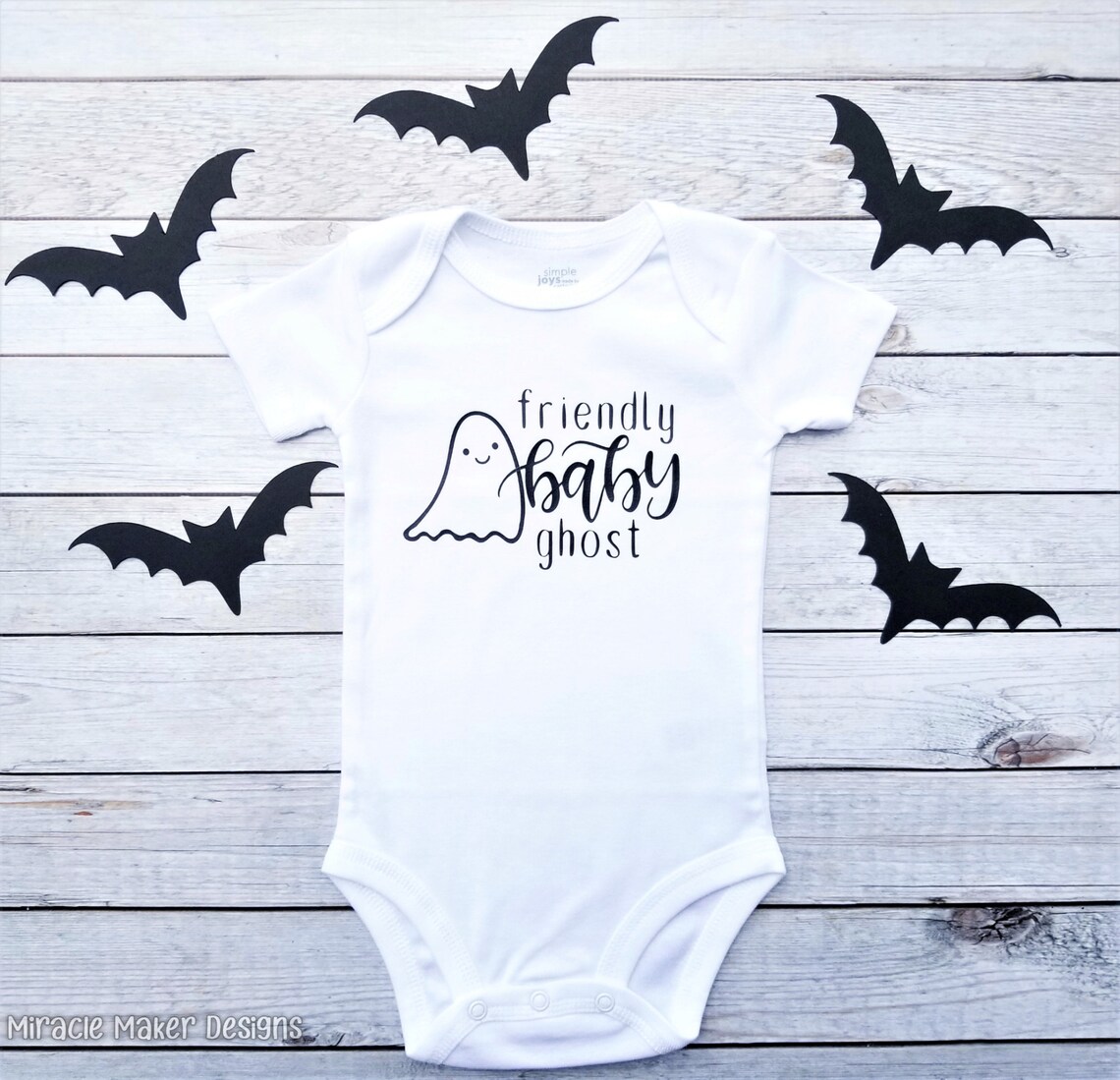 Friendly Baby Ghost Bodysuit Halloween Ghost Costume Baby | Etsy