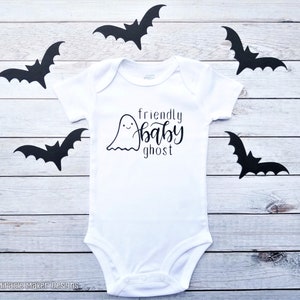 Friendly Baby Ghost Bodysuit Halloween Ghost Costume Baby - Etsy