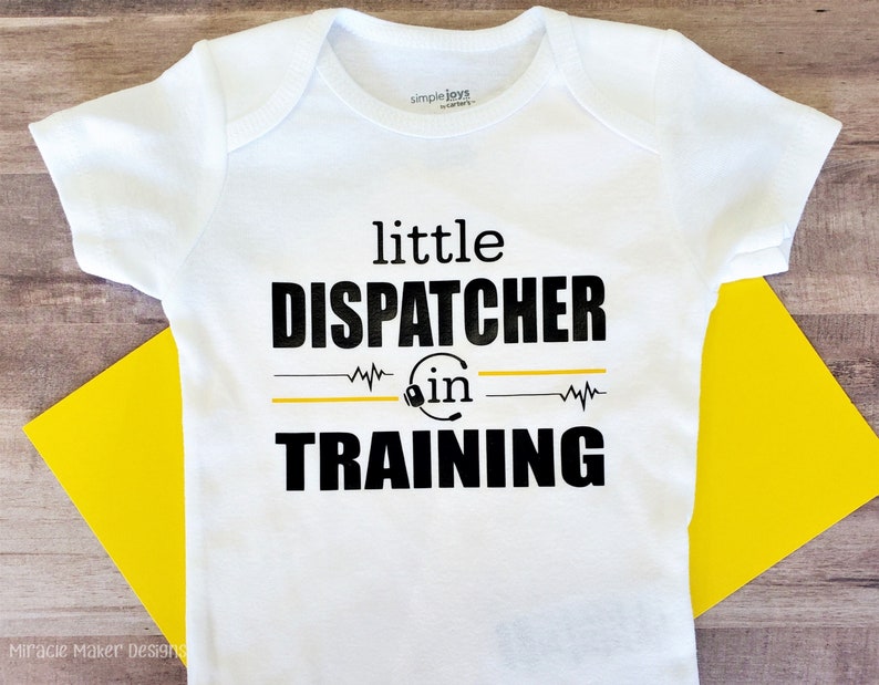 Little Dispatcher in Training Bodysuit, 911 Dispatcher Baby Gift, Thin ...