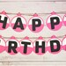 Pink Happy Birthday Bobber Banner, Ofishally One Decorations, Fishing ...
