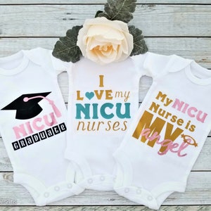 NICU Graduate Cap and Tassel Bodysuit, Personalized NICU Coming Home ...