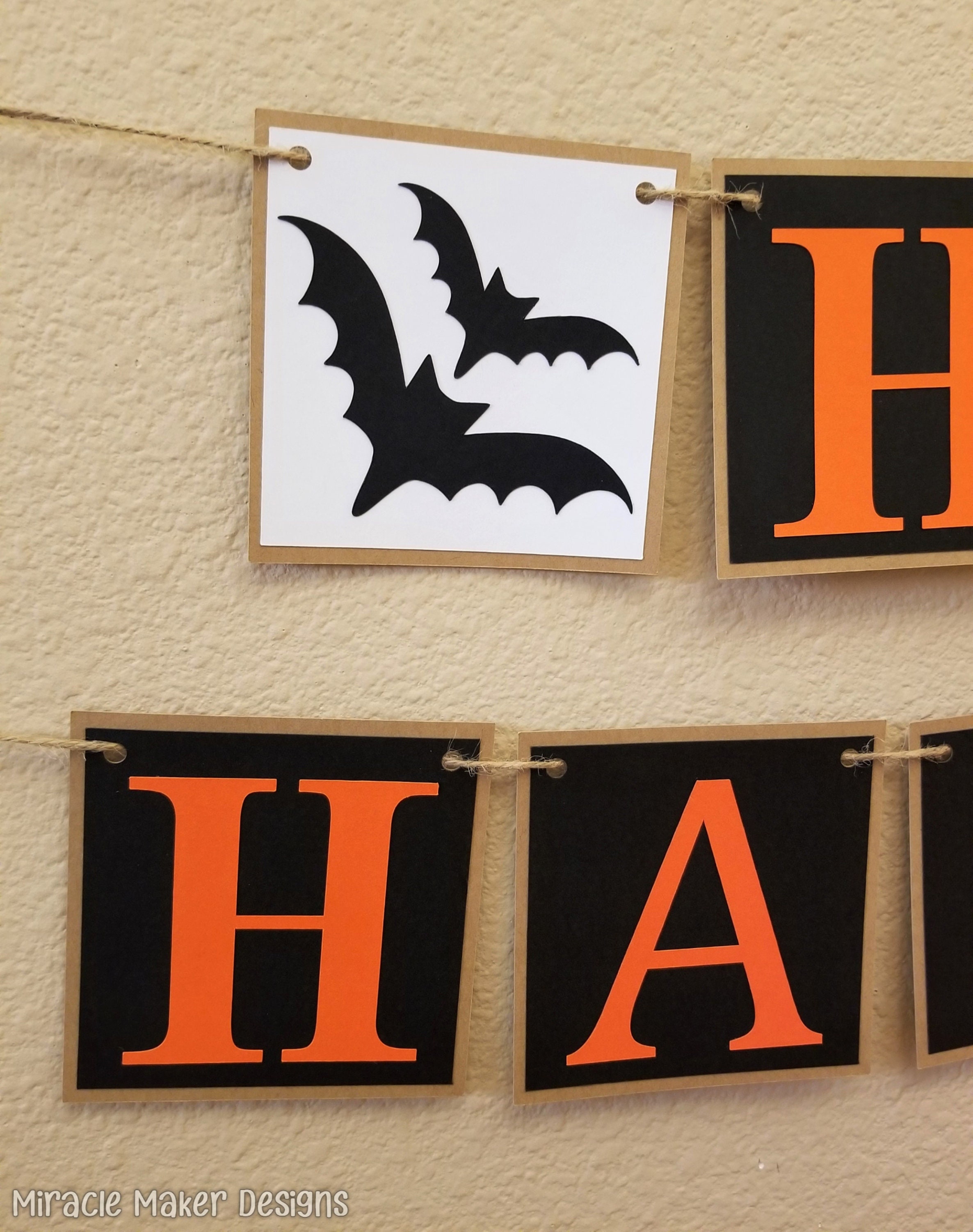 Happy Halloween Banner Halloween Decorations Halloween | Etsy