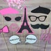 Paris Photo Booth Props, Parisian Party Decorations, Paris Party Table ...