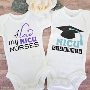 NICU Graduate Cap and Tassel Bodysuit, Personalized NICU Coming Home ...