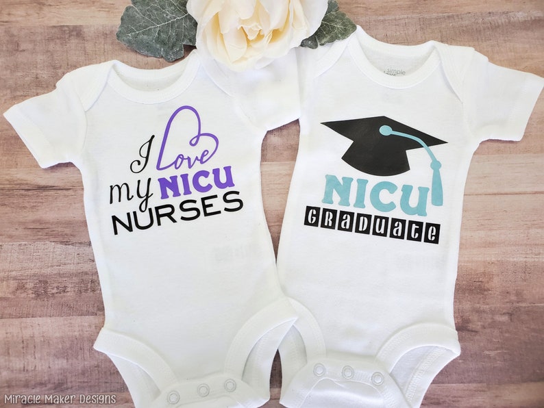 NICU Graduate Cap and Tassel Bodysuit Personalized NICU - Etsy