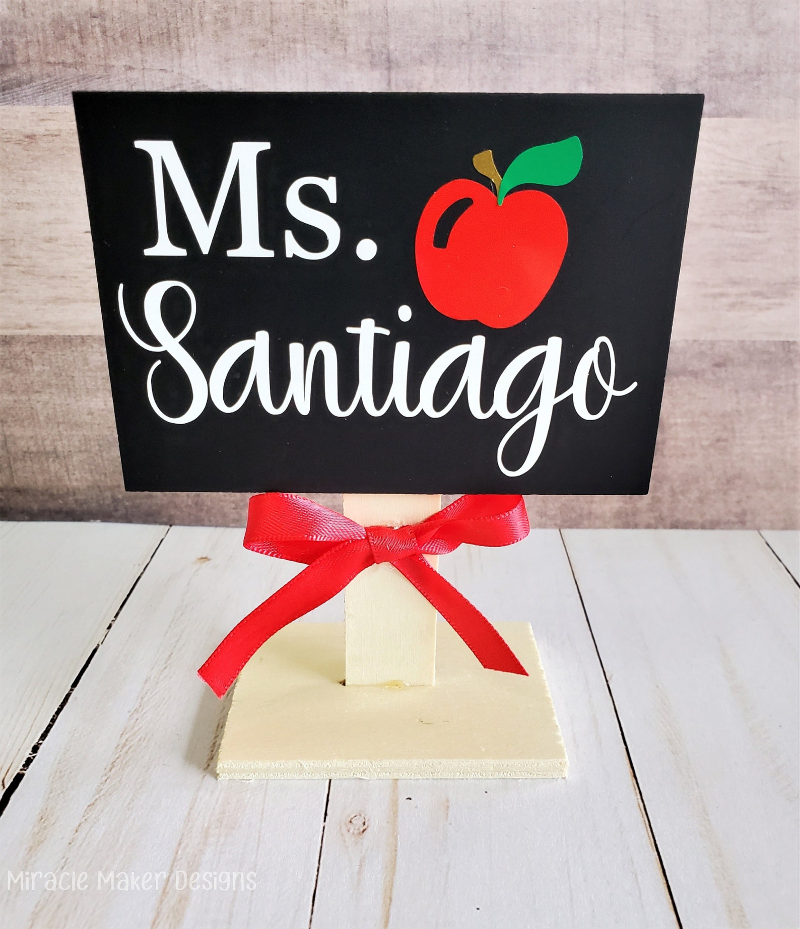 Personalized Teacher Name Sign, Teacher Sign for Desk, Personalized ...