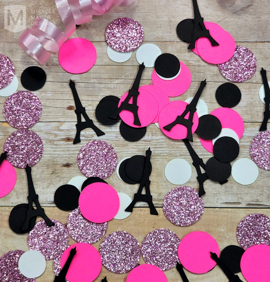Paris Confetti, Parisian Party Decorations, Eiffel Tower Confetti ...