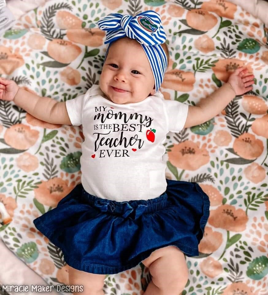 Best Teacher Ever Baby Bodysuit Future Teacher Mom Is A | Etsy