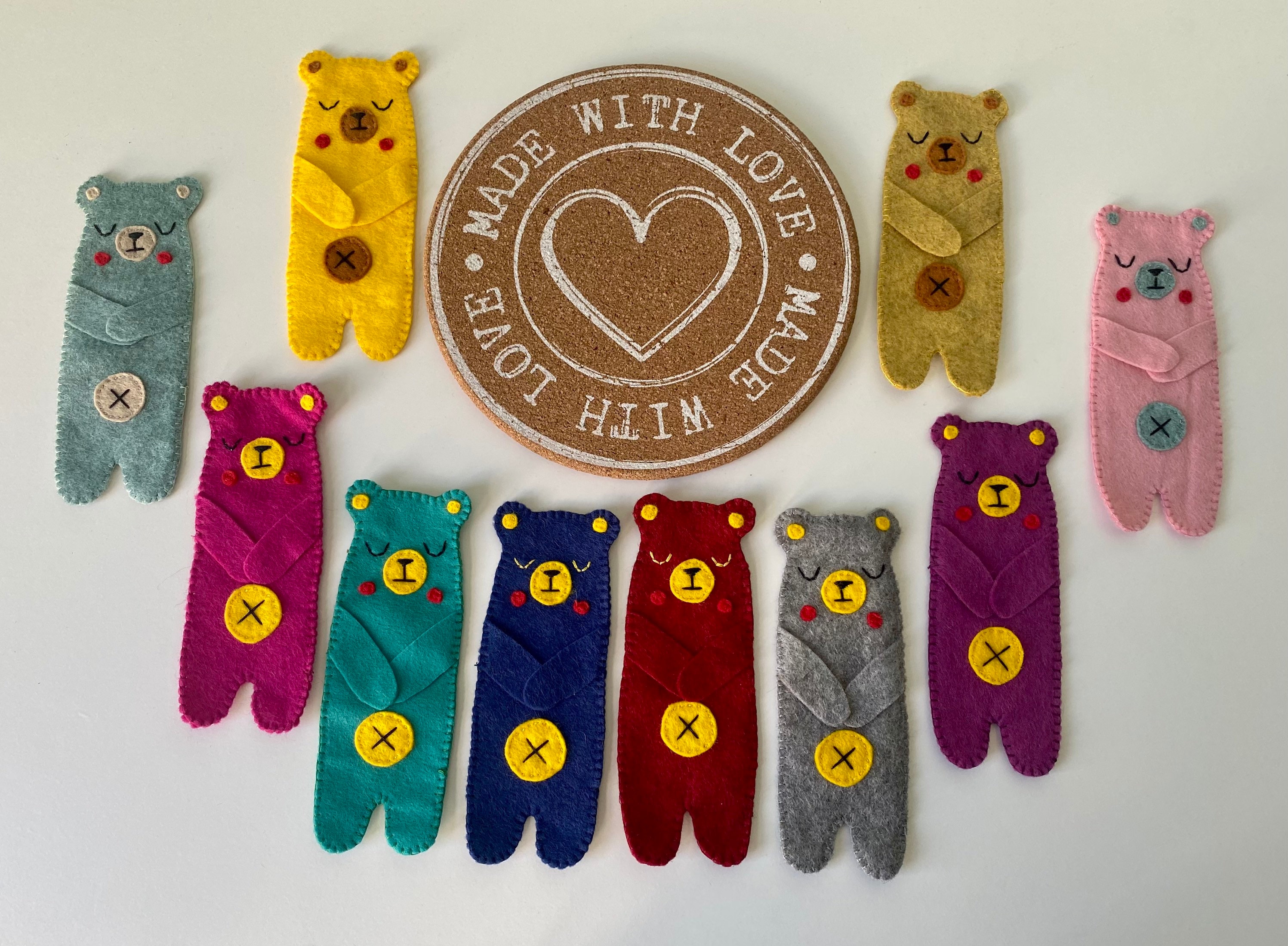 Bear Bookmark Polar Bear Bookmark Cute Bookmark White - Etsy UK