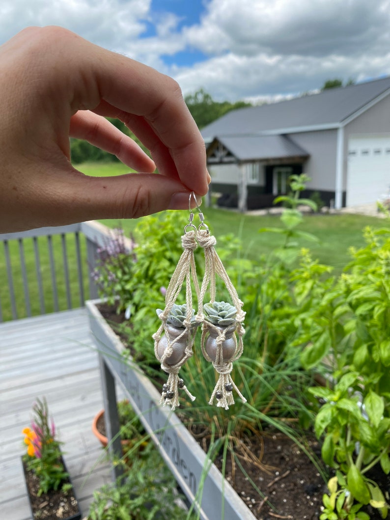 Hanging Plant Earrings - Etsy