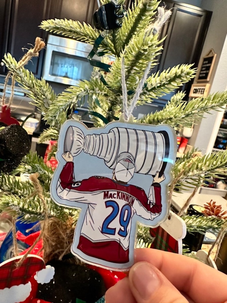 Nathan Mackinnon Ornament Stanley Cup Champion Colorado - Etsy
