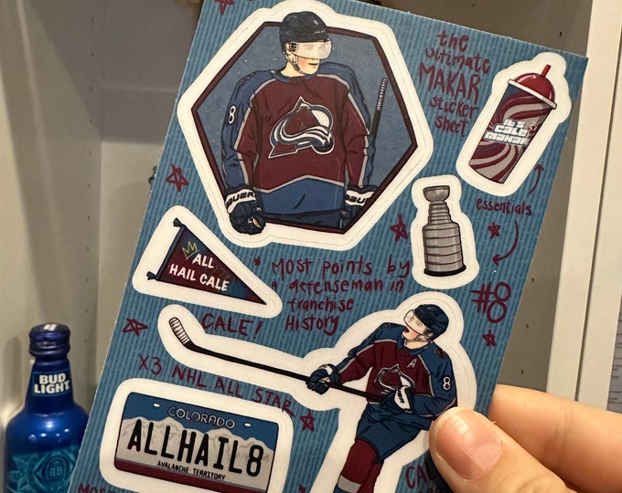 The Ultimate Cale Makar Sticker Sheet, Colorado Avalanche, Hockey, NHL ...