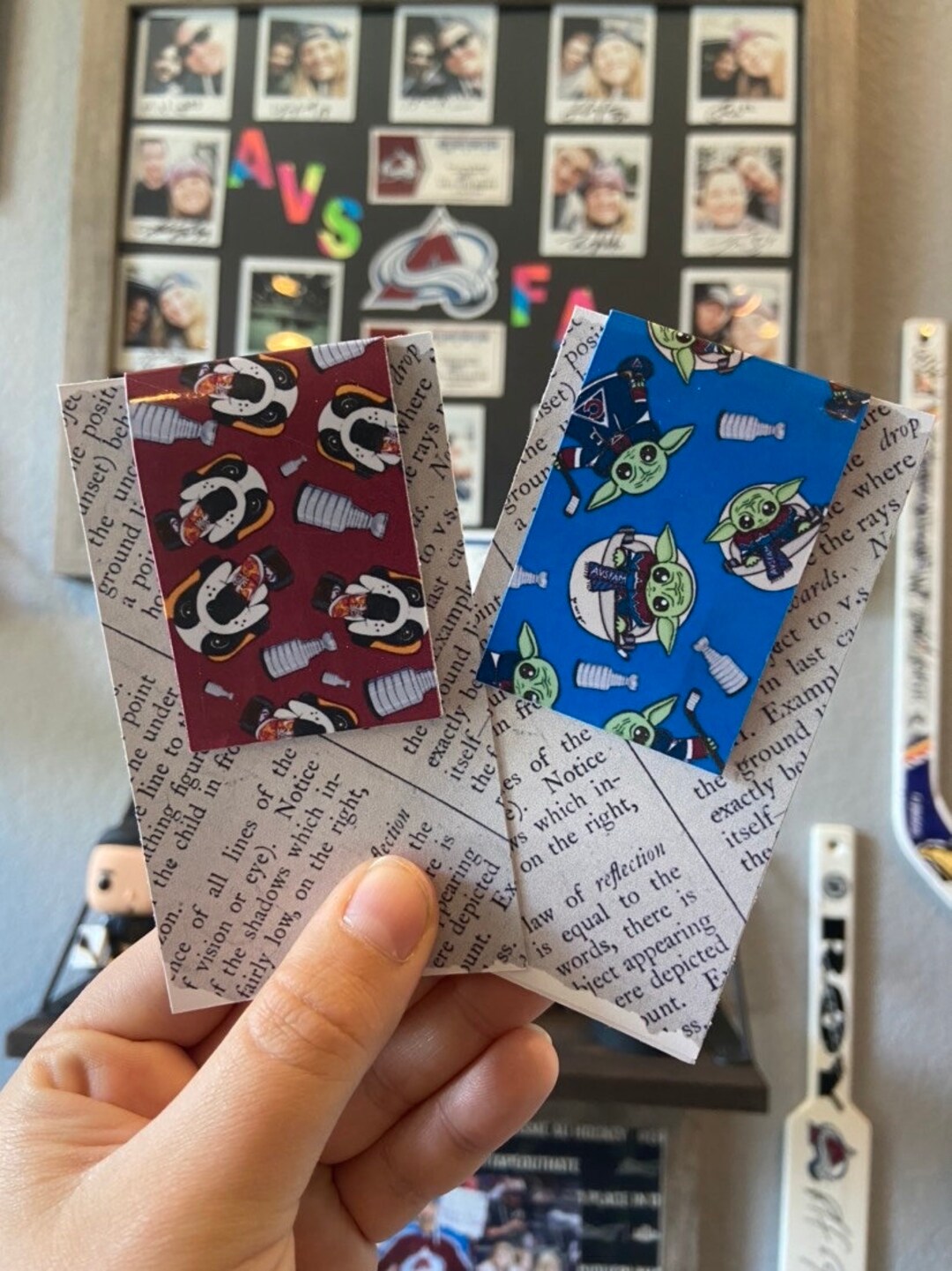 Colorado Avalanche Themed Bookmark, Avalanche, Magnetic Bookmark ...