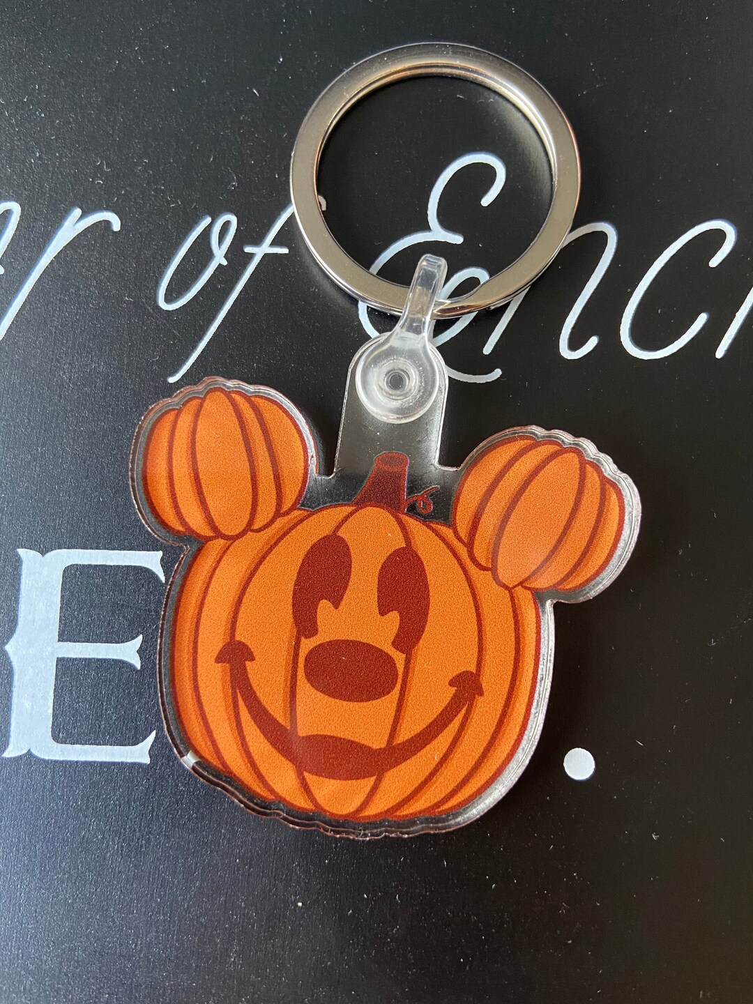 Mickey Pumpkin Keychain, Mickey Mouse, Pumpkin, Disney, Disney Keychain ...