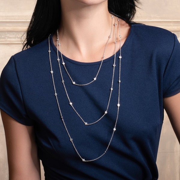 Long Chain Necklace - Etsy