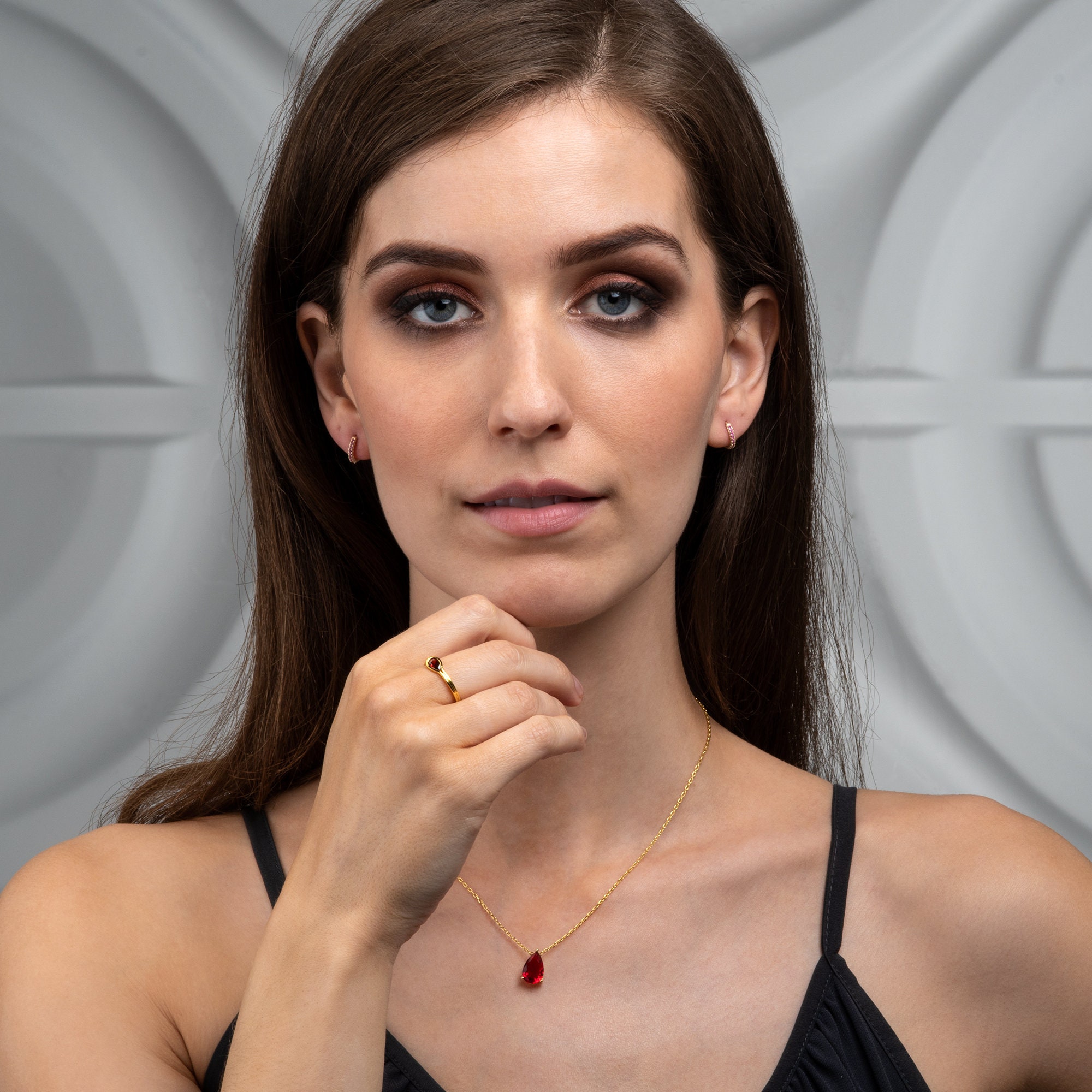 Small Pink Gold Hoop Earrings for Women and Teen Girls Dainty - Etsy