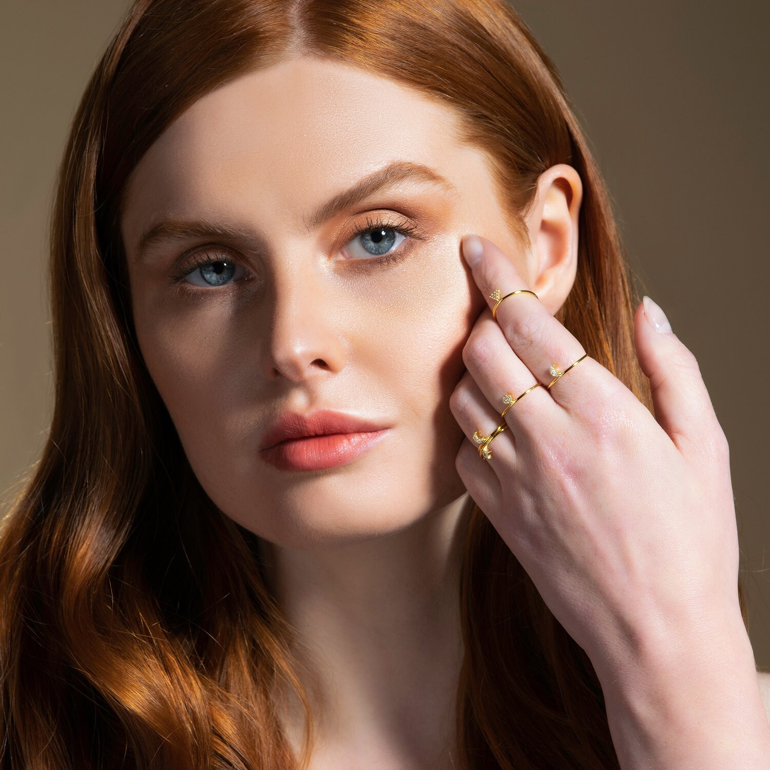 Dainty Gold Moon Ring for Women Adjustable Open Rings for - Etsy UK