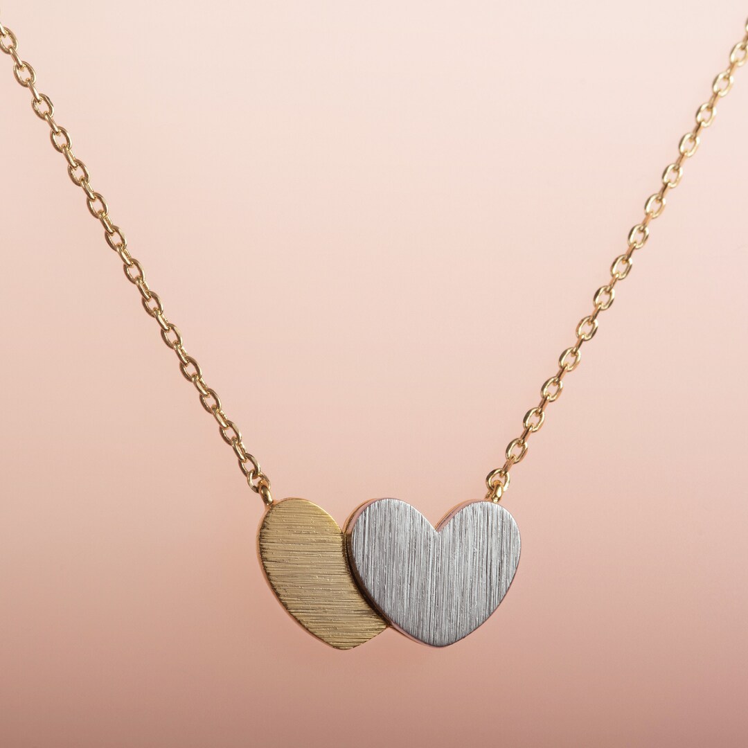 Collar con colgante de corazón para mujeres y adolescentes, collar con ...