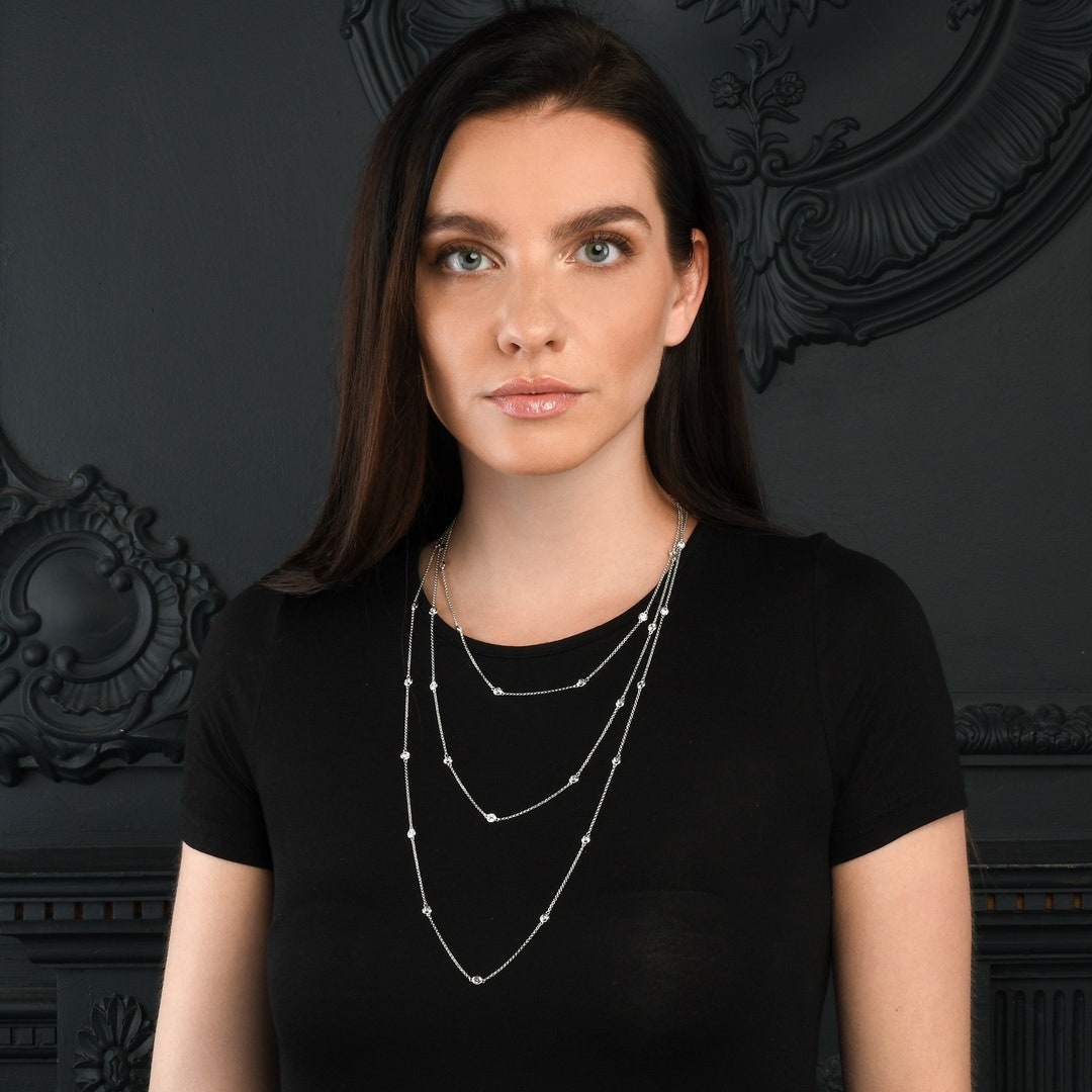 925 Sterling Silver Dainty Chain Necklace for Women and Teen Girls ...