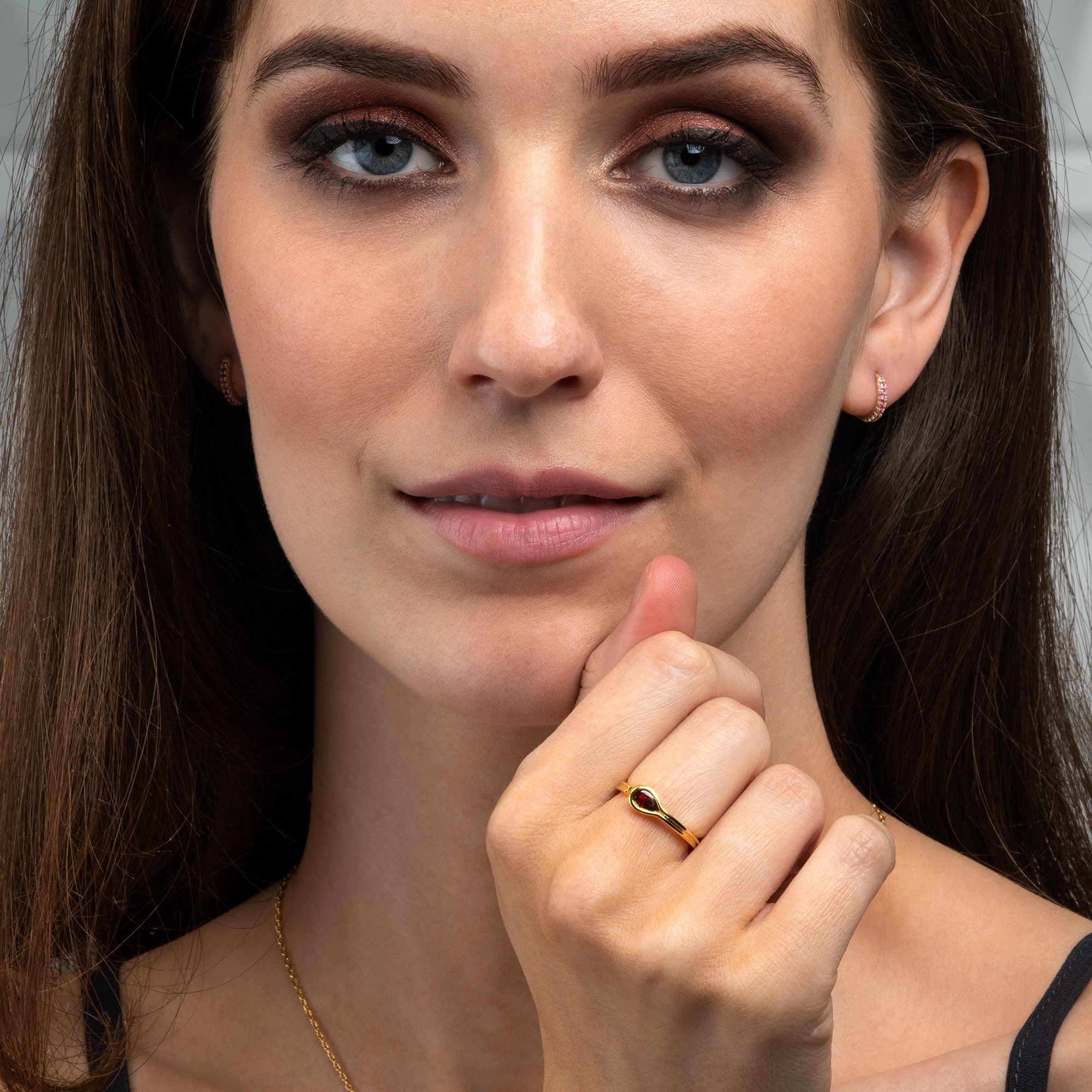 Small Pink Gold Hoop Earrings for Women and Teen Girls Dainty - Etsy