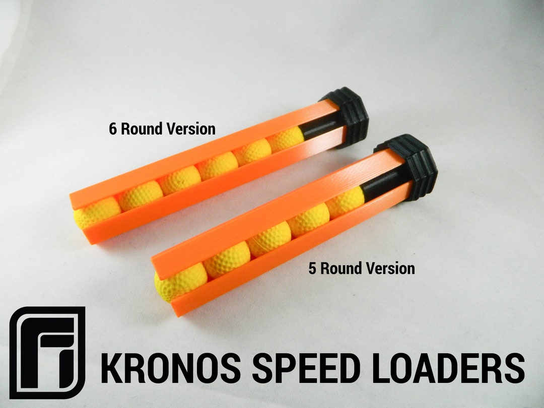 Nerf Kronos/mercury Speed Loader Orange - Etsy