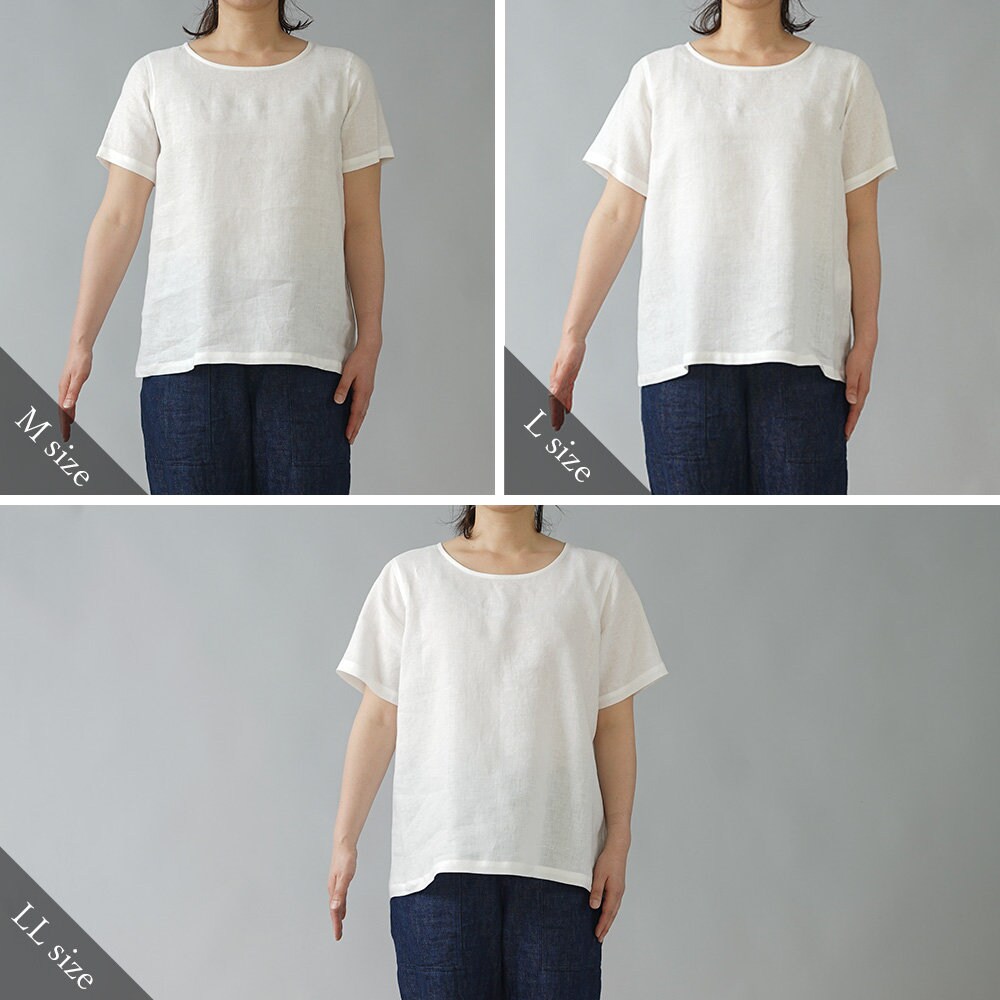 Light Linen Top Wafu Lightweight Linen Short Sleeve Top / - Etsy