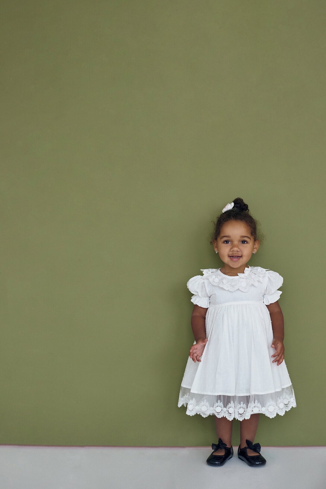 First Communion Dress for Baby Girl and Toddler, Clear White ...