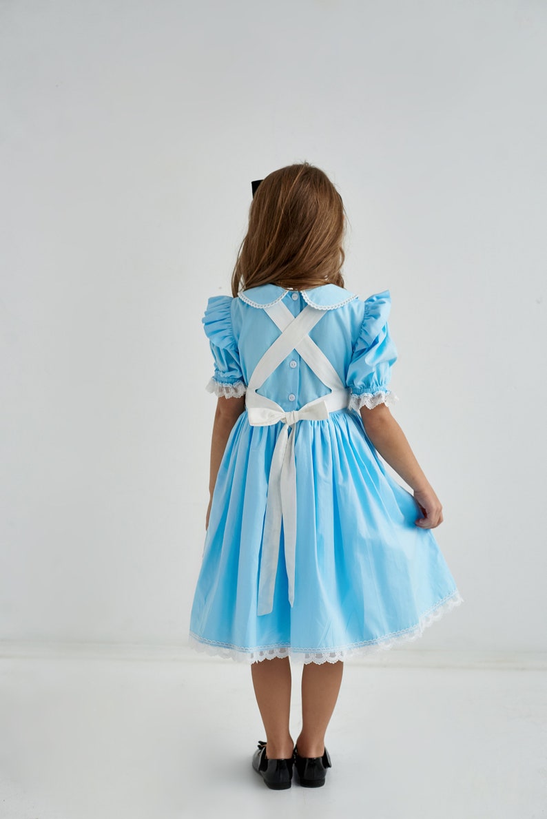 Toddler Alice baby dress Blue girl dress Wonderland dress | Etsy