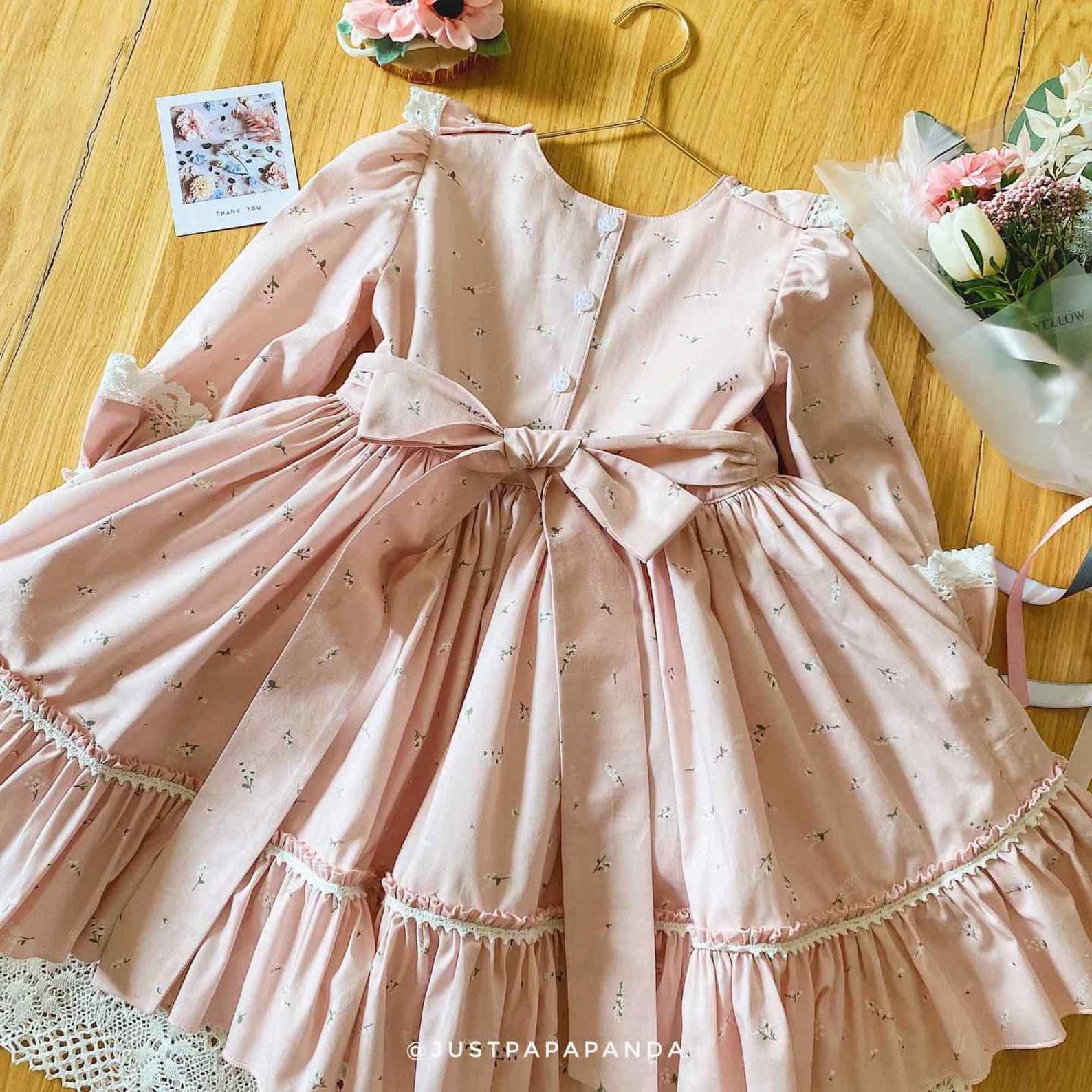 Pink Vintage Girl Easter Dress Ruffle Baby Floral Dress - Etsy