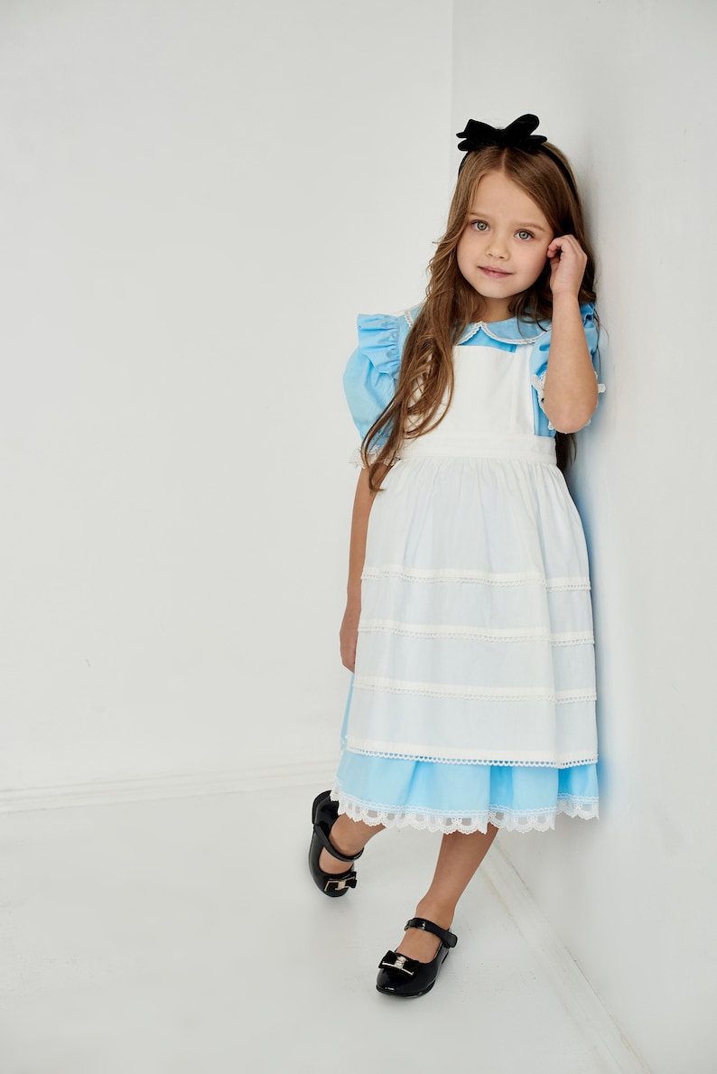 First Birthday Maid Dress for Baby Girl and Toddler in Alice - Etsy
