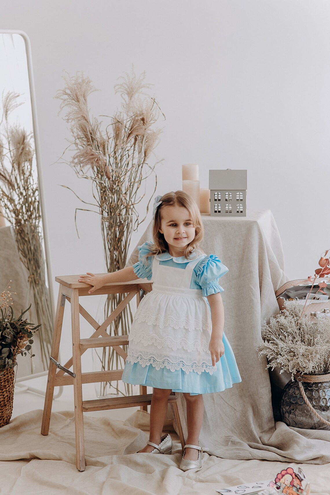 Alice baby girl dress Blue girl dress Wonderland Fairy | Etsy