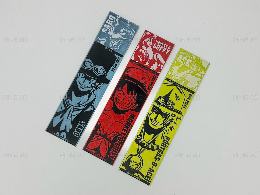 One Piece Anime & Manga 3D Printed Relief Art Bookmark authorized by ...