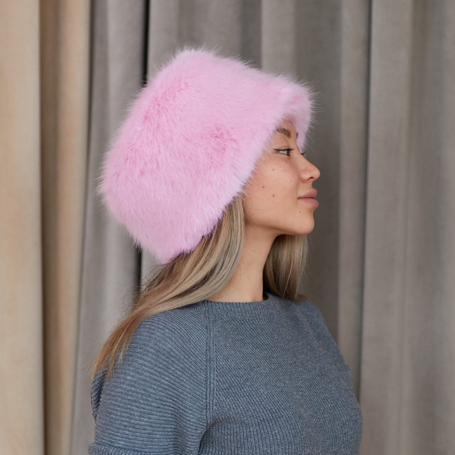 Pink Faux Fur Hat Unisex Super Quality Soft Fluffy Ethical Fur | Etsy Pink Faux Fur Hat Unisex Super Quality Soft Fluffy Ethical Fur | Etsy